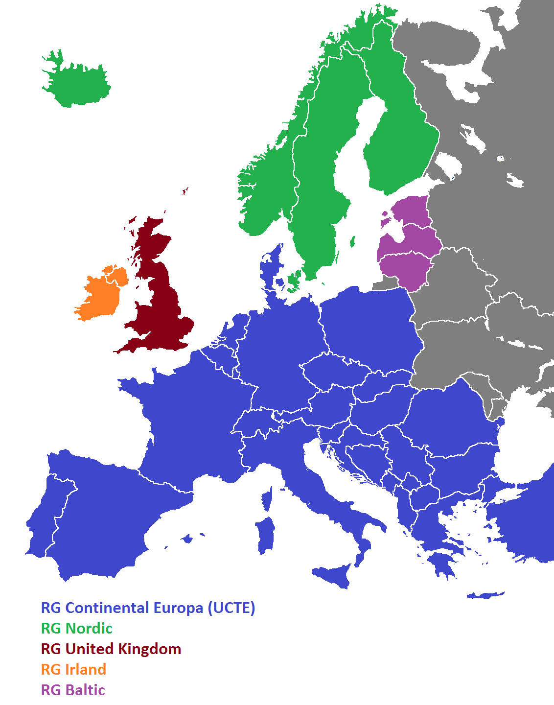 Informationen zum Thema UCTE-Verbundnetz und die Netzstabiltät